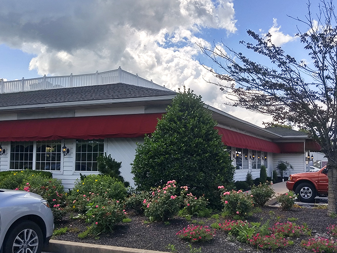 The unassuming exterior of Country Fare Restaurant in Myerstown hides culinary treasures within. Those red awnings might as well be waving "eat here" flags.