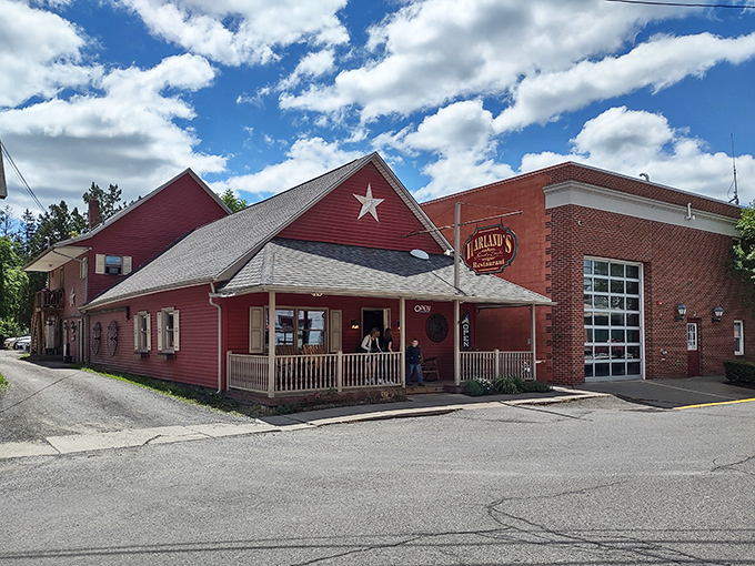 The little red house with the white star isn't trying to impress anyone—and that's precisely why it does. Wellsboro's best-kept breakfast secret awaits.
