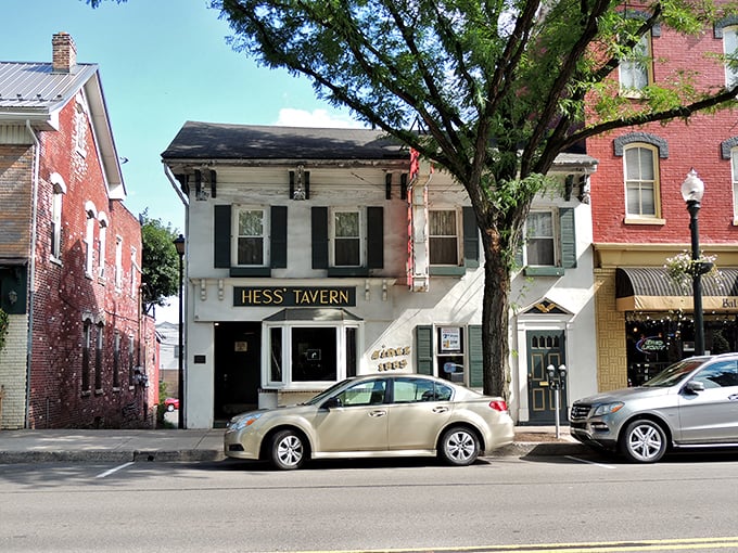 Hess' Tavern stands as a testament to Bloomsburg's historic charm, where locals gather for cold drinks and warm conversation beneath century-old beams.