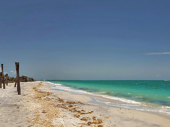 Miles of untouched shoreline where turquoise waters meet pristine white sand – Mother Nature showing off without a hint of modesty.