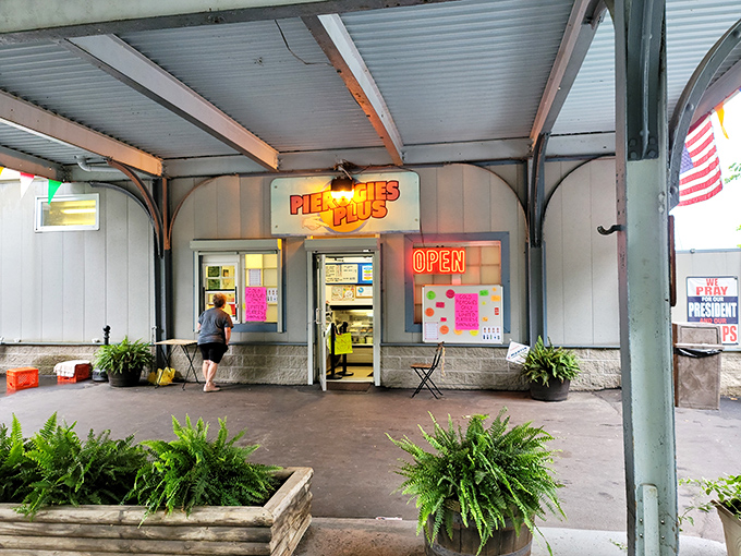A gas station reborn as pierogi paradise—this unassuming former service station with its "9ft. Clearance" sign houses some of Pennsylvania's most authentic Polish treasures.