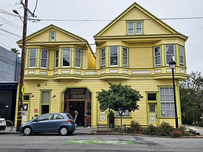 The sunshine-yellow Victorian that houses Piccino stands out like a beacon of culinary hope in Dogpatch, promising delicious adventures within.