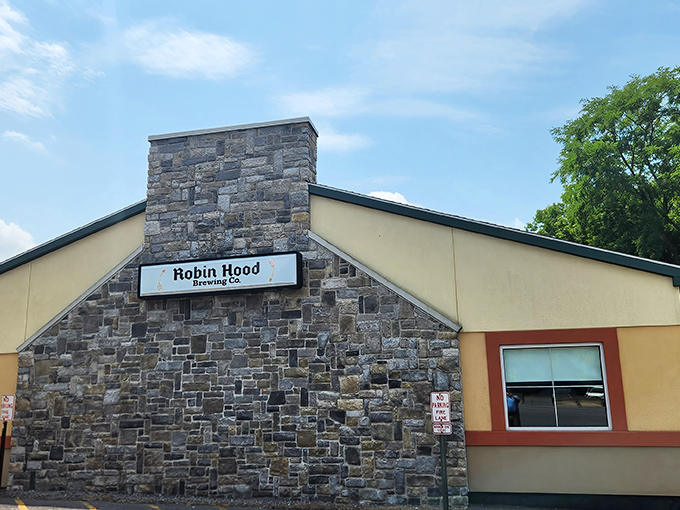 That stone facade isn't just for show – it's announcing serious comfort food awaits inside this Bellefonte treasure.