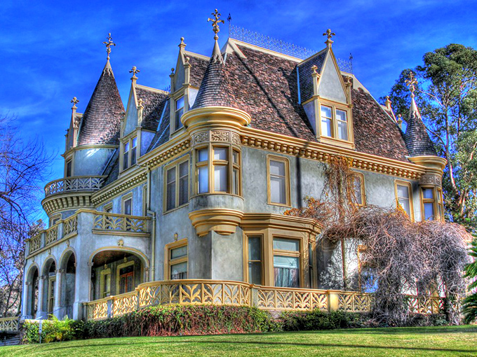 Fairytales aren't just for storybooks! Kimberly Crest's turrets and gables create a silhouette that would make Cinderella consider relocating from her castle.