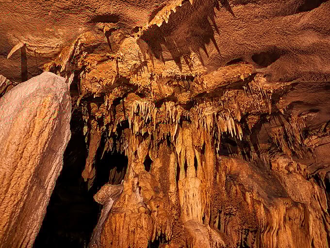 Nature's chandelier display puts any human decorator to shame. These delicate formations have been growing one drop at a time for thousands of years.