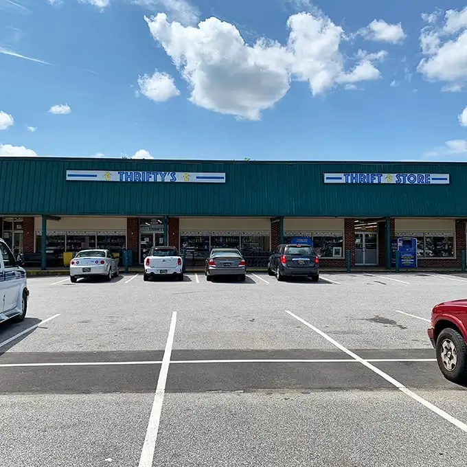 The unassuming exterior of Prime Thrift promises "MORE THAN A THRIFT STORE" – a claim that proves delightfully accurate once you step inside this Wilmington treasure trove.