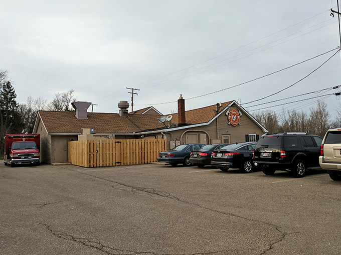 Don't let the humble exterior fool you—Station 43 Tavern's unassuming facade is like a secret handshake that locals share with knowing smiles.