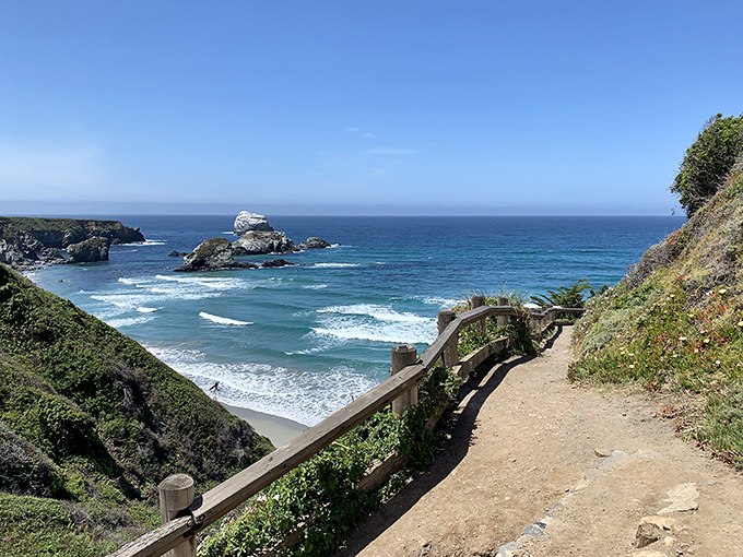 The path to paradise isn't paved—it's a winding dirt trail with million-dollar views that no admission price could match.