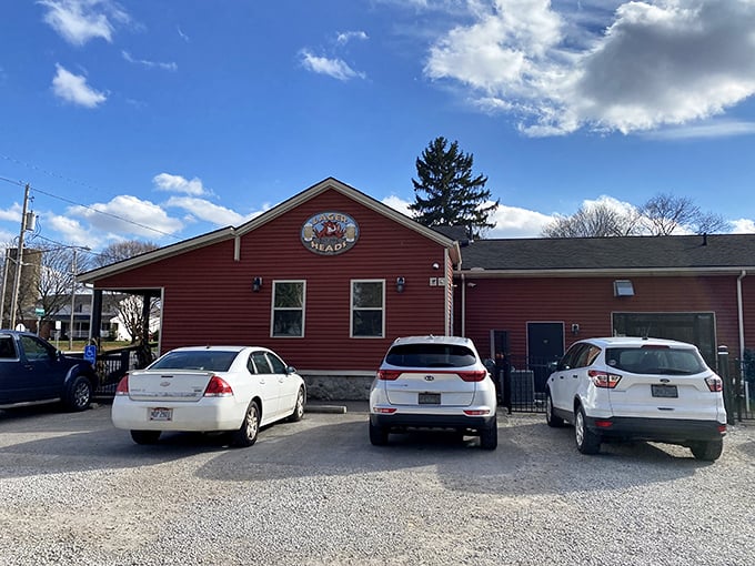 The unassuming red exterior of Lager Heads might fool you, but that's part of its charm—the best BBQ joints never need flashy signs to draw crowds.