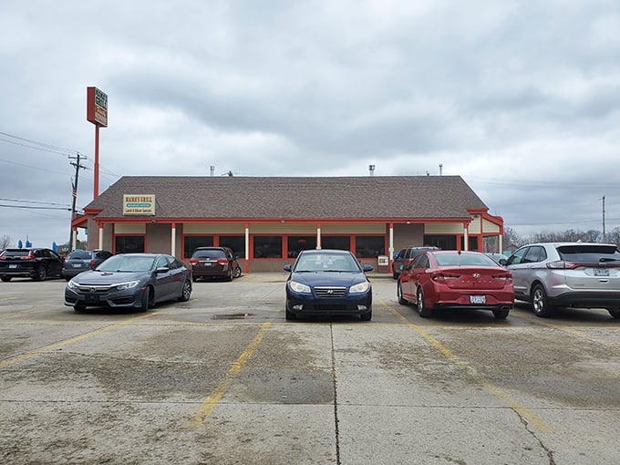 The unassuming exterior of Mama's Porch and Grill stands like a beacon of breakfast hope in Batavia, promising comfort food that'll make your cardiologist wince and your soul sing.