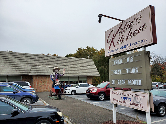 The modest exterior of Katie's Kitchen promises what flashy restaurants rarely deliver: authentic Amish cooking that'll make you question every pot pie you've ever eaten.
