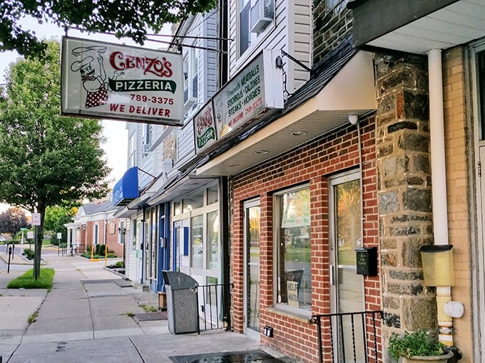 The unassuming storefront of Cenzo's Pizzeria in Havertown might not stop traffic, but locals know this brick facade hides pizza perfection within.