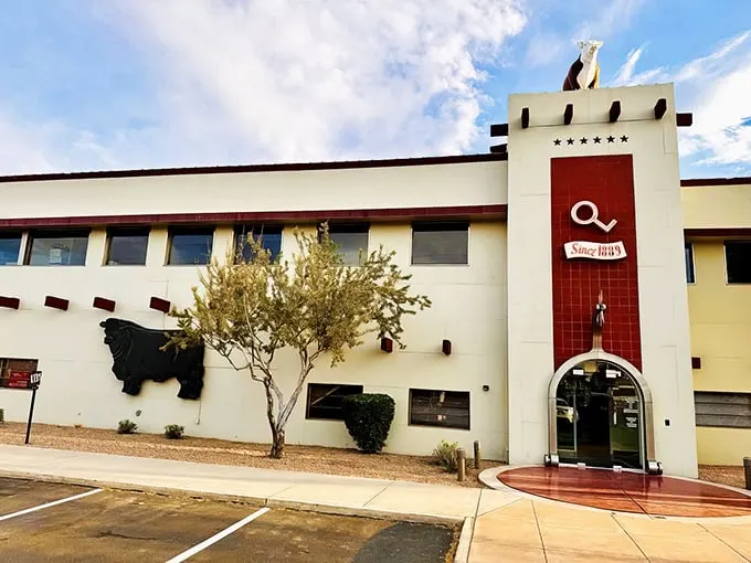 The Stockyards Restaurant stands ready to welcome steak lovers with the confidence of a seasoned rancher.