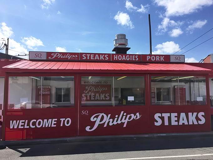 The red and white checkerboard stand beckons like a delicious mirage on Passyunk Avenue. Philadelphia's sandwich shrine awaits.