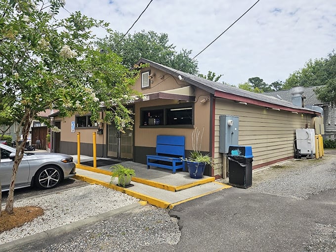 The unassuming exterior of Pinegrove Market and Deli proves once again that culinary greatness rarely needs flashy signage or valet parking.