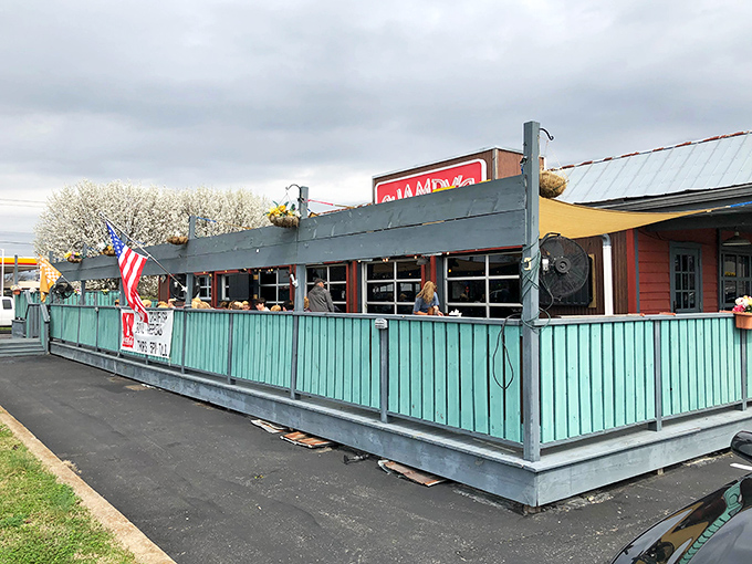 That red sign isn't just decoration – it's a beacon calling catfish lovers from across Tennessee.
