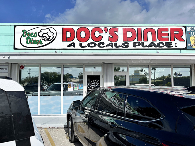 The unassuming mint-green exterior of Doc's Diner proves once again that Florida's best culinary treasures often hide in plain sight.