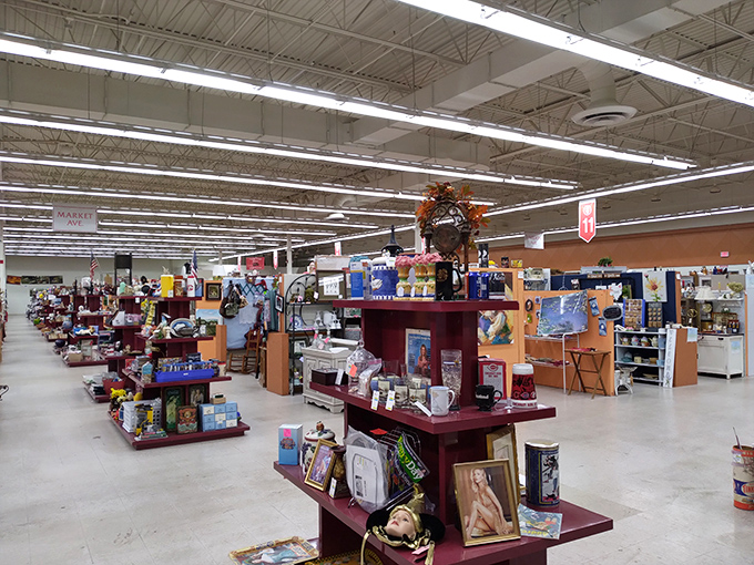 Welcome to vintage paradise, where every aisle promises treasures your grandmother would definitely approve of.