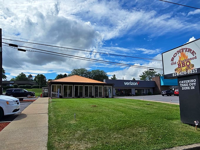 Don't let the modest exterior fool you—this unassuming building houses smoky treasures that would make any barbecue pilgrim weep with joy.