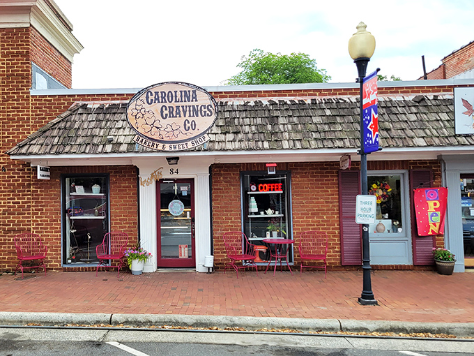 The unassuming brick façade of Carolina Cravings in downtown Pittsboro hides a treasure trove of sweetness that locals have been keeping secret—until now.