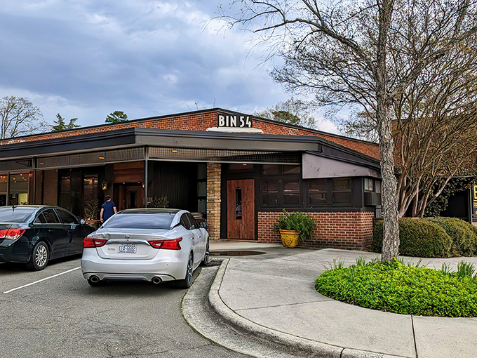 From the outside, Bin 54 looks like it's keeping delicious secrets behind those brick walls.