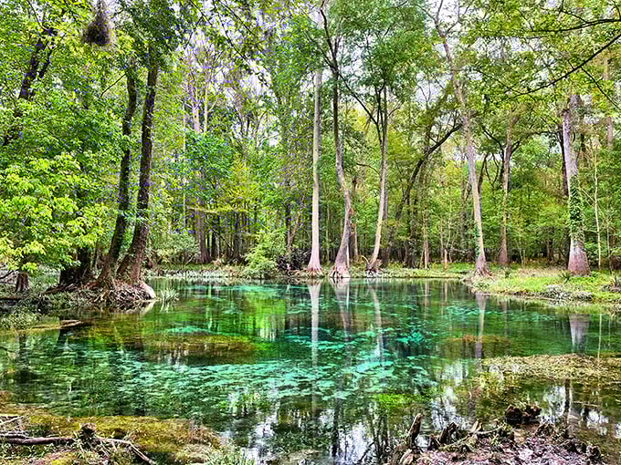 Mother Nature's swimming pool puts the Caribbean to shame. This otherworldly blue oasis surrounded by lush Florida wilderness might just ruin all other water experiences forever.