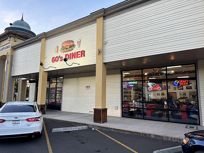 The unassuming yellow exterior of 60's Cafe & Diner in Tualatin hides a time capsule of flavor within. Like finding a mint-condition classic car at a neighborhood garage sale.