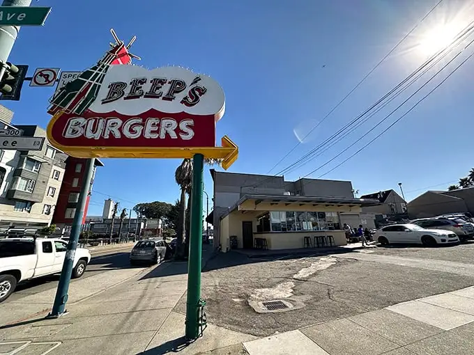 That iconic rocket ship sign isn't just retro-cool—it's a beacon of burger bliss that's been guiding hungry San Franciscans to flavor paradise for generations.