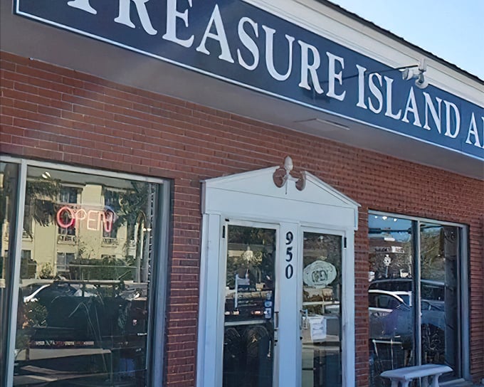 The unassuming brick exterior of Treasure Island Antiques belies the wonderland of vintage treasures waiting inside this Naples hidden gem.