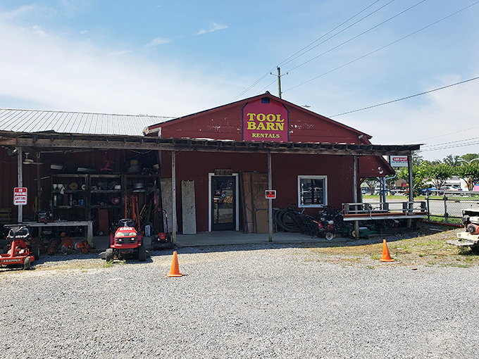 The Tool Barn doesn't bother with fancy—just honest-to-goodness equipment rental in a building that means business, not Instagram likes.