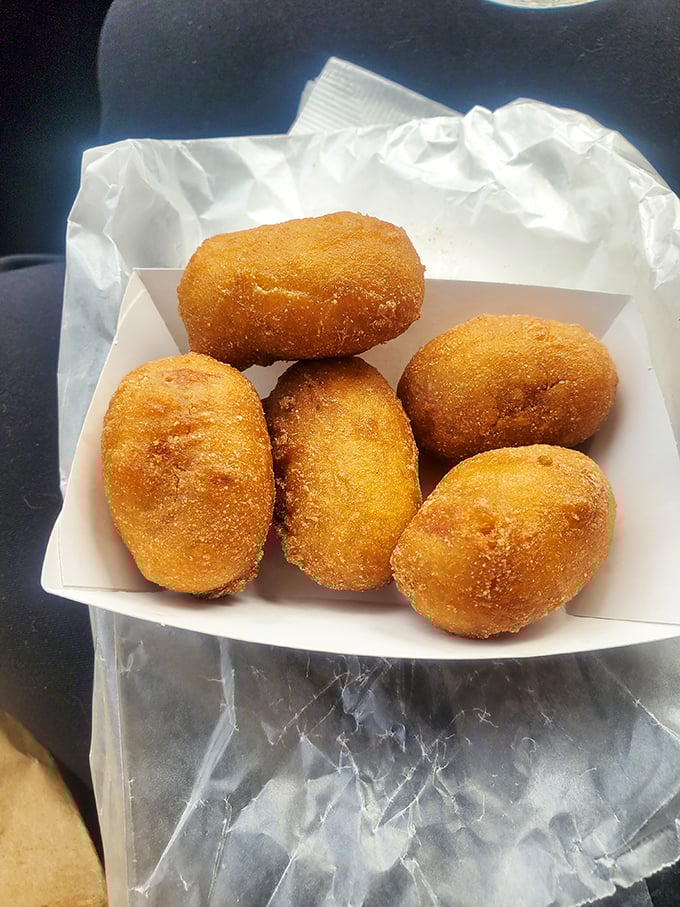 Golden-fried perfection in bite-sized form. These crispy morsels are what your doctor warned you about and your soul needs.