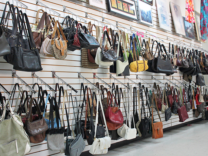 Handbag heaven or purse purgatory? Your perspective depends on how much time you're willing to spend finding that perfect leather companion.