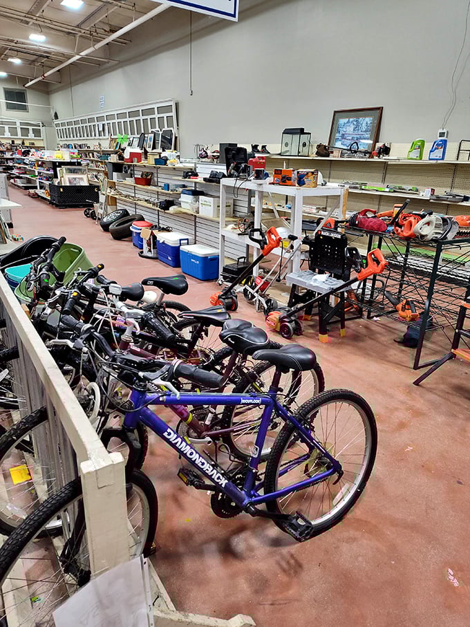 Pedal to the metal on savings—bicycles and outdoor equipment stand ready for new adventures without the sticker shock.