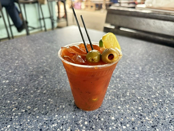 This Bloody Mary isn't just a drink—it's a meal, a statement, and possibly the best reason to delay your afternoon plans.