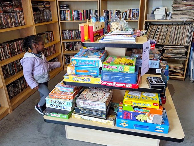 Board games and puzzles galore—because entertainment shouldn't break the bank. That young shopper might discover a classic that parents remember fondly.