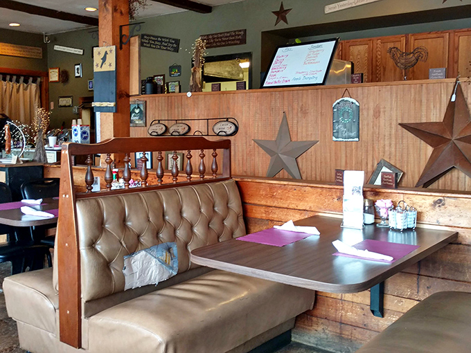 These booths have witnessed countless family gatherings, first dates, and food comas. The worn leather tells stories the walls can't share.