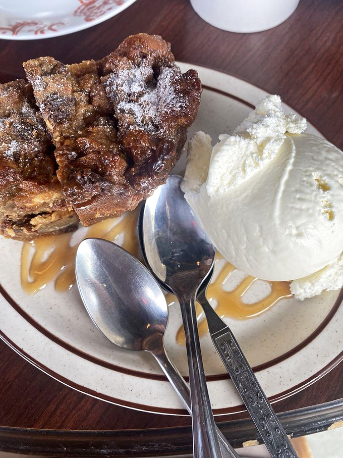 Bread pudding so divine it should come with its own choir of angels.