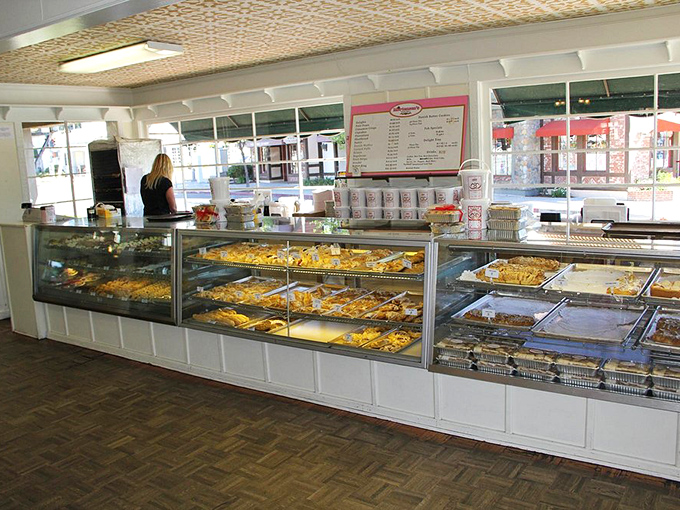 The glass case of temptation—where willpower goes to die and "I'll just have one" becomes the day's most unconvincing lie.
