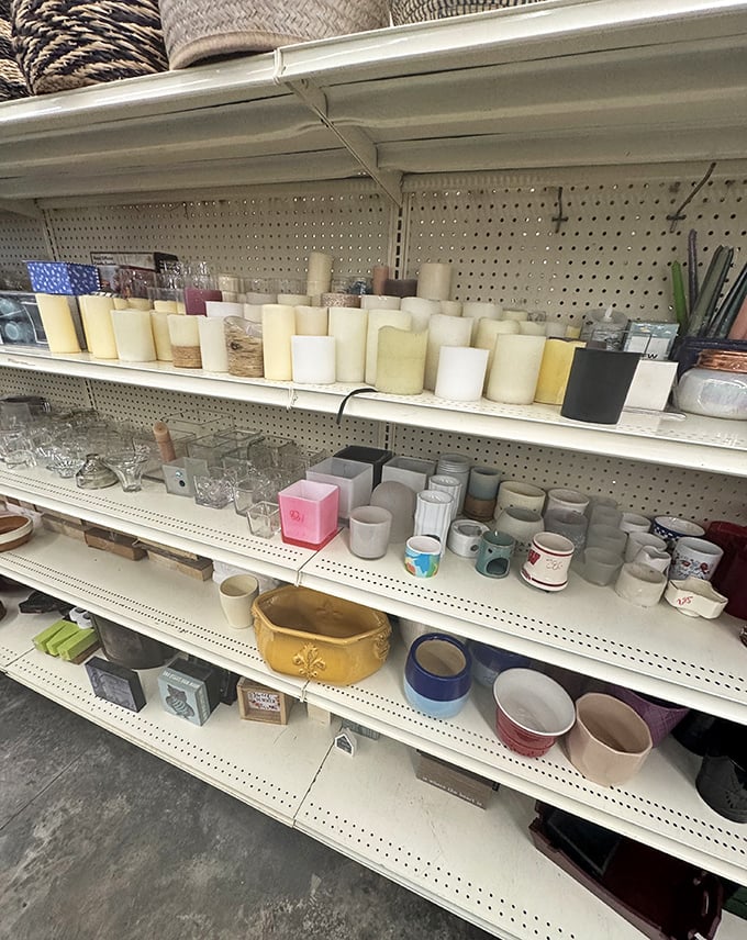The home décor aisle – where candles that have never been lit and vases that have never held flowers await their moment to shine in your living room.
