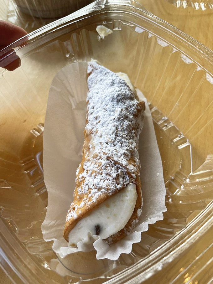 Fresh cannoli shells so crispy they practically announce their arrival, filled with ricotta dreams that exceed all expectations.