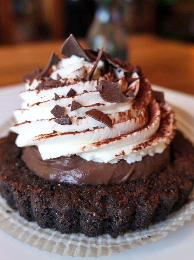 This chocolate dream pie doesn't just satisfy a sweet tooth—it throws a full-scale carnival for it, complete with whipped cream fireworks.