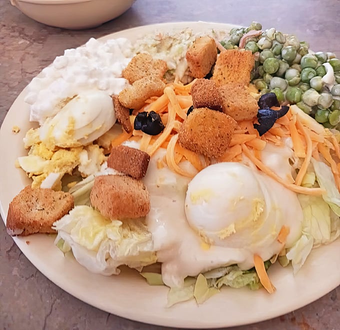 A Cobb salad that's clearly not messing around – this is salad for people who mean it.