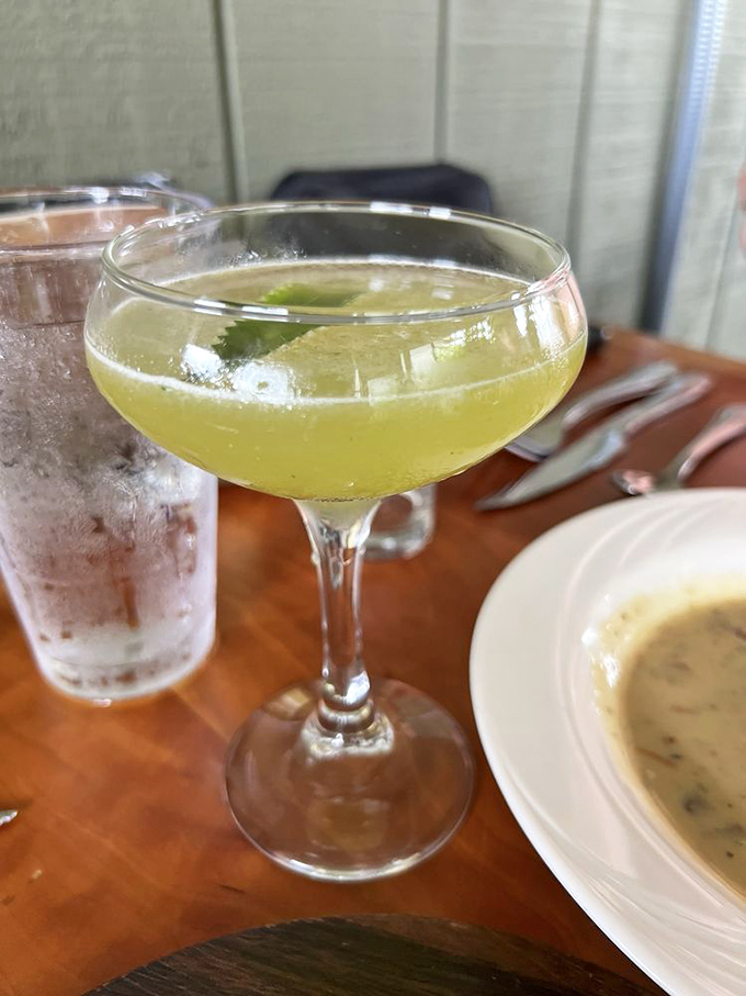 This isn't just a cocktail—it's liquid sunshine in a glass. The perfect companion for food this good deserves its own moment in the spotlight.