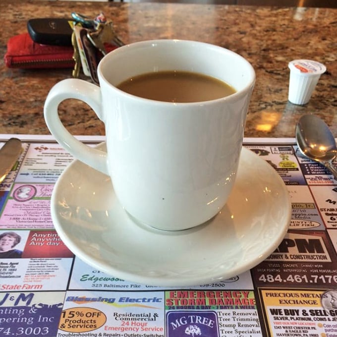 Diner coffee: the liquid courage that's gotten Americans through Monday mornings since time immemorial, served in a proper ceramic mug.