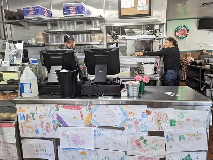 Behind every great diner is a counter where magic happens – where orders are called, coffee is poured, and neighborhood news is exchanged.