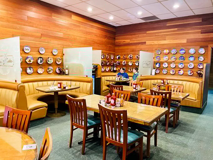 Comfortable booths designed for lingering conversations and those "should we split another order of pancakes?" moments we all cherish.