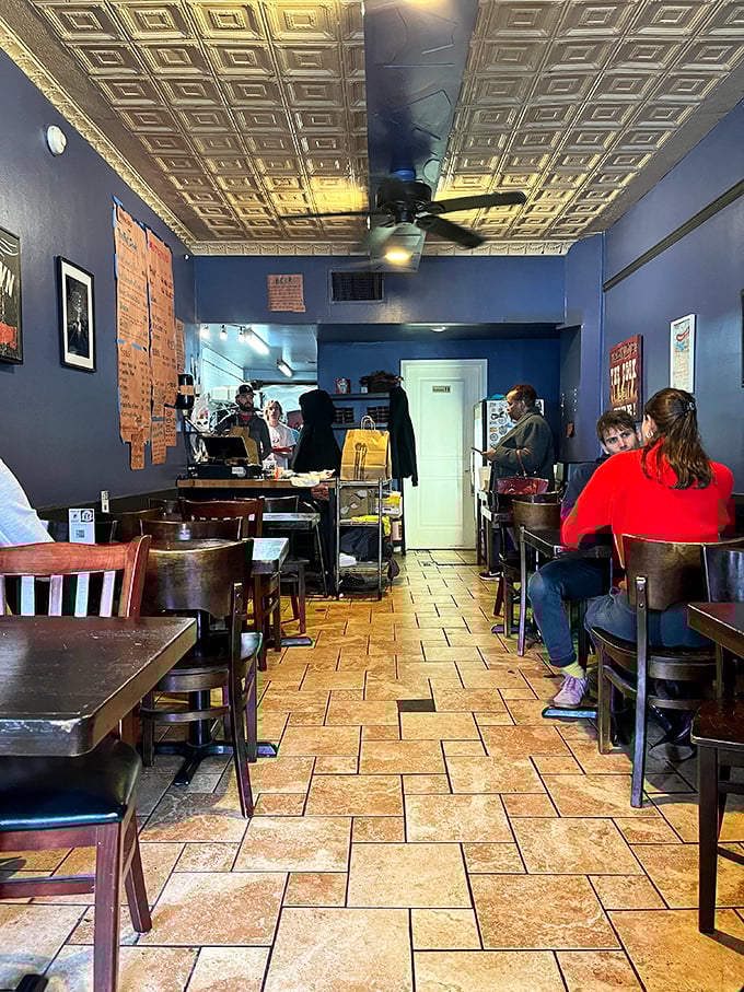 Regulars know to arrive early—this narrow dining space fills quickly with barbecue pilgrims seeking their smoky salvation.