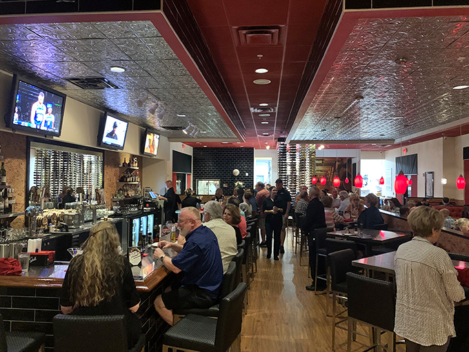 Where Venice locals and visitors unite in the universal language of "mmm." The packed bar area speaks volumes about PRIME's reputation.