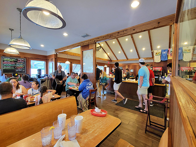The breakfast rush in full swing—a beautiful choreography of servers, hungry patrons, and plates piled high with morning delights.