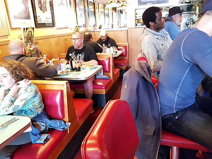 Where locals and visitors share counter space and stories—the diverse clientele is as much a part of the Orphan Andy's experience as the food itself.